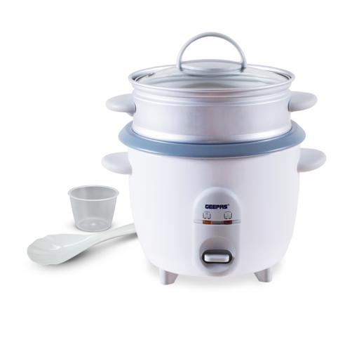 Geepas GRC1828 0.9L Rice Cooker with Non-Stick Cooking Pot | 350W ...
