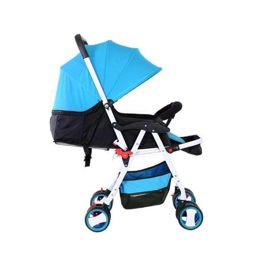 Buy Baby Plus Blue Stroller Cum Pram, 0-36 M Online in UAE - Wigme