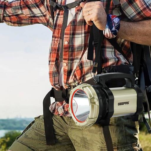 Buy Geepas Rechargeable Led Search Light With Lantern Online in UAE - Wigme