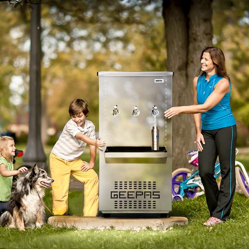 Geepas Stainless Steel Water Cooler with 3 Tap