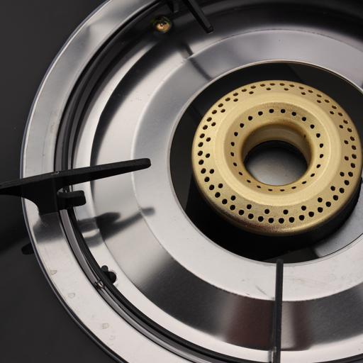 7mm Thick Tempered Gas, Auto Piezo Ignition Double Gas Burner OMK2317 ...