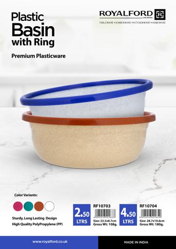 Plastic Basin with Ring