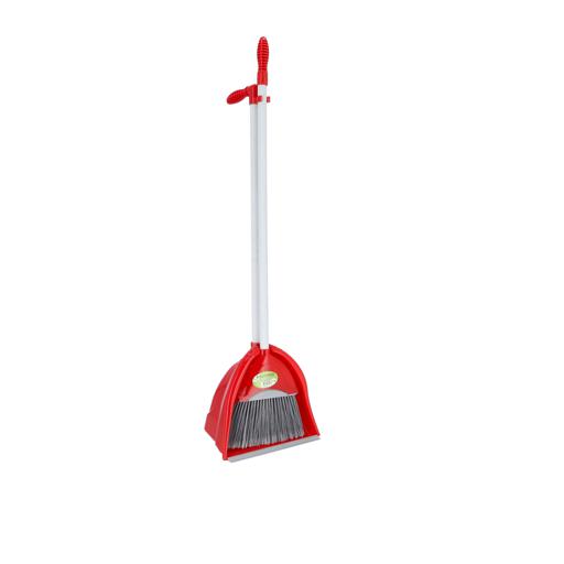 Royalford RF7139 Plastic Broom With Dustpan Set