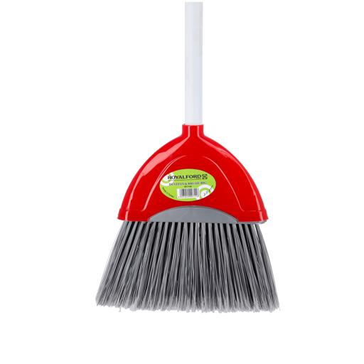 Royalford RF7139 Plastic Broom With Dustpan Set