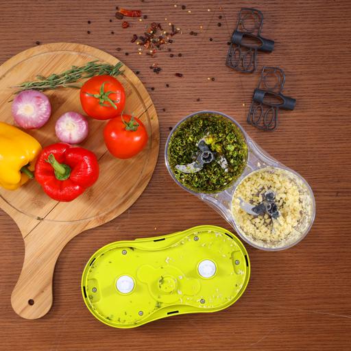 Buy Royalford Slipping Chopper - Manual Chopper 4 Blades, Powerful Easy ...