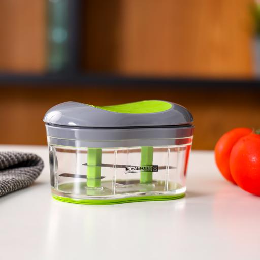 Buy Royalford Slipping Chopper - Manual Chopper 4 Blades, Powerful Easy ...