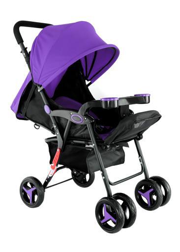 Buy Baby Plus Purple Stroller Cum Pram, 0-36 M Online in UAE - Wigme